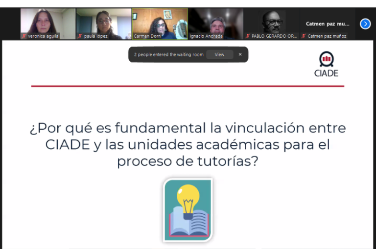 CIADE UNAB inicia el Programa de Tutorías Académicas